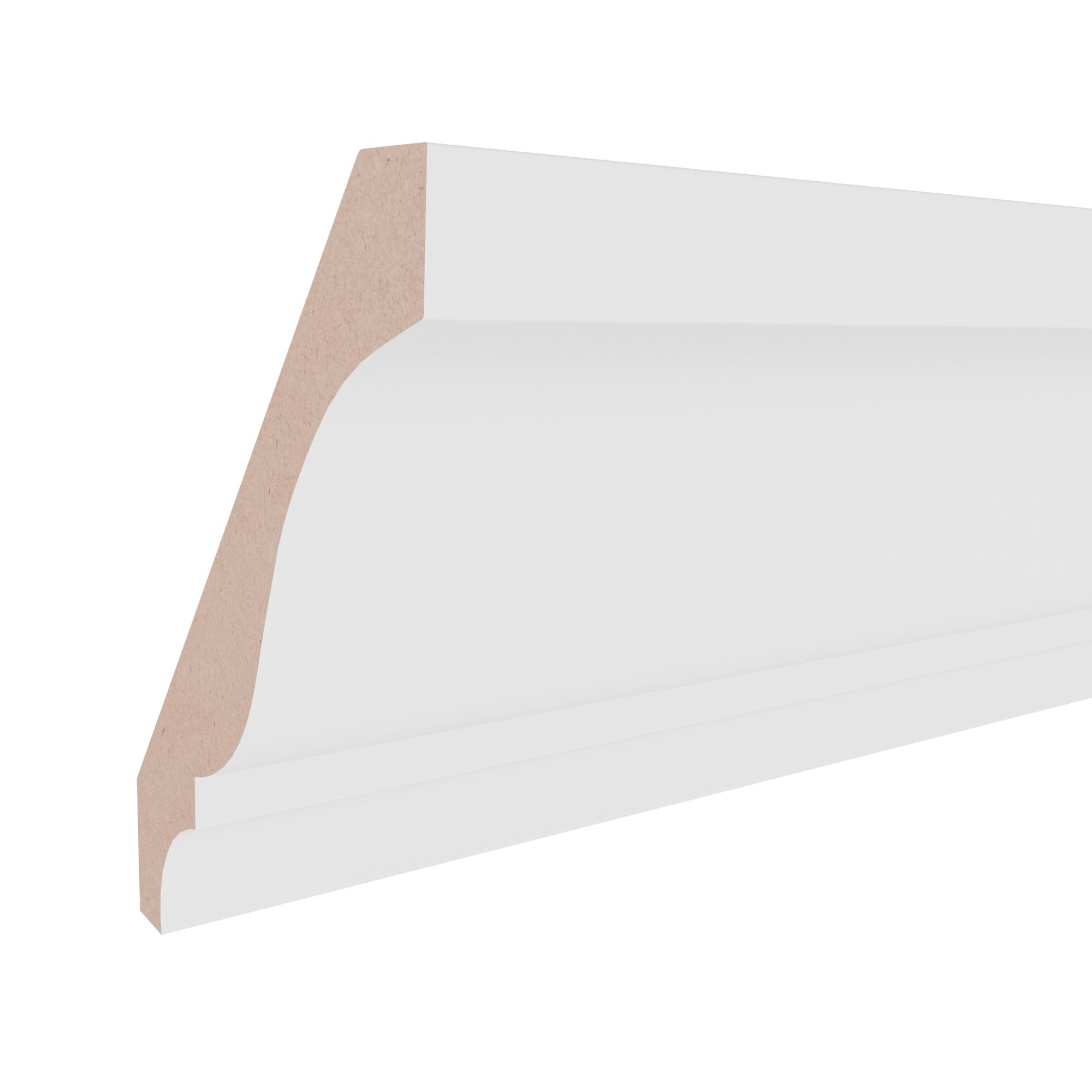 9/16 in x 4-5/8 in x 16 ft M0047Z Primed White MDF Crown - Moulding ...