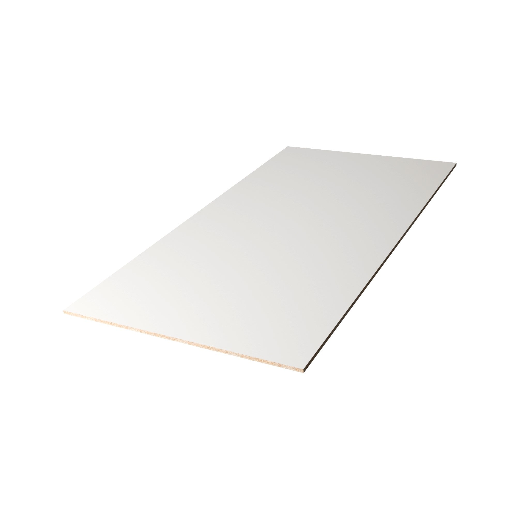 Finsa White Duo Melamine TFL Panel (3/4 in x 4 ft x 8 ft) - Plaiwoo