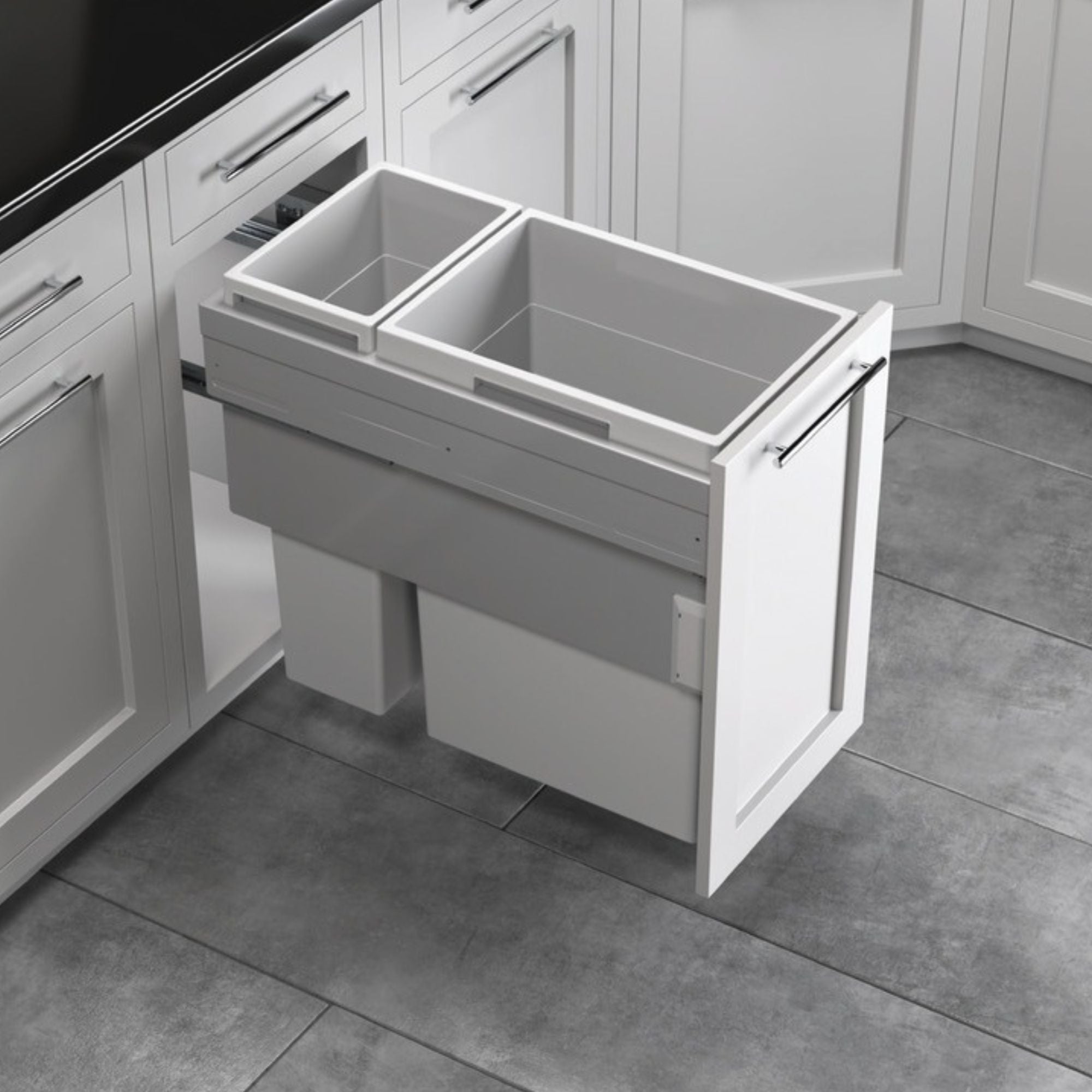 Hailo US Cargo FF 15 - Waste Bin Pull-Out, (Face Frame) – Plaiwoo